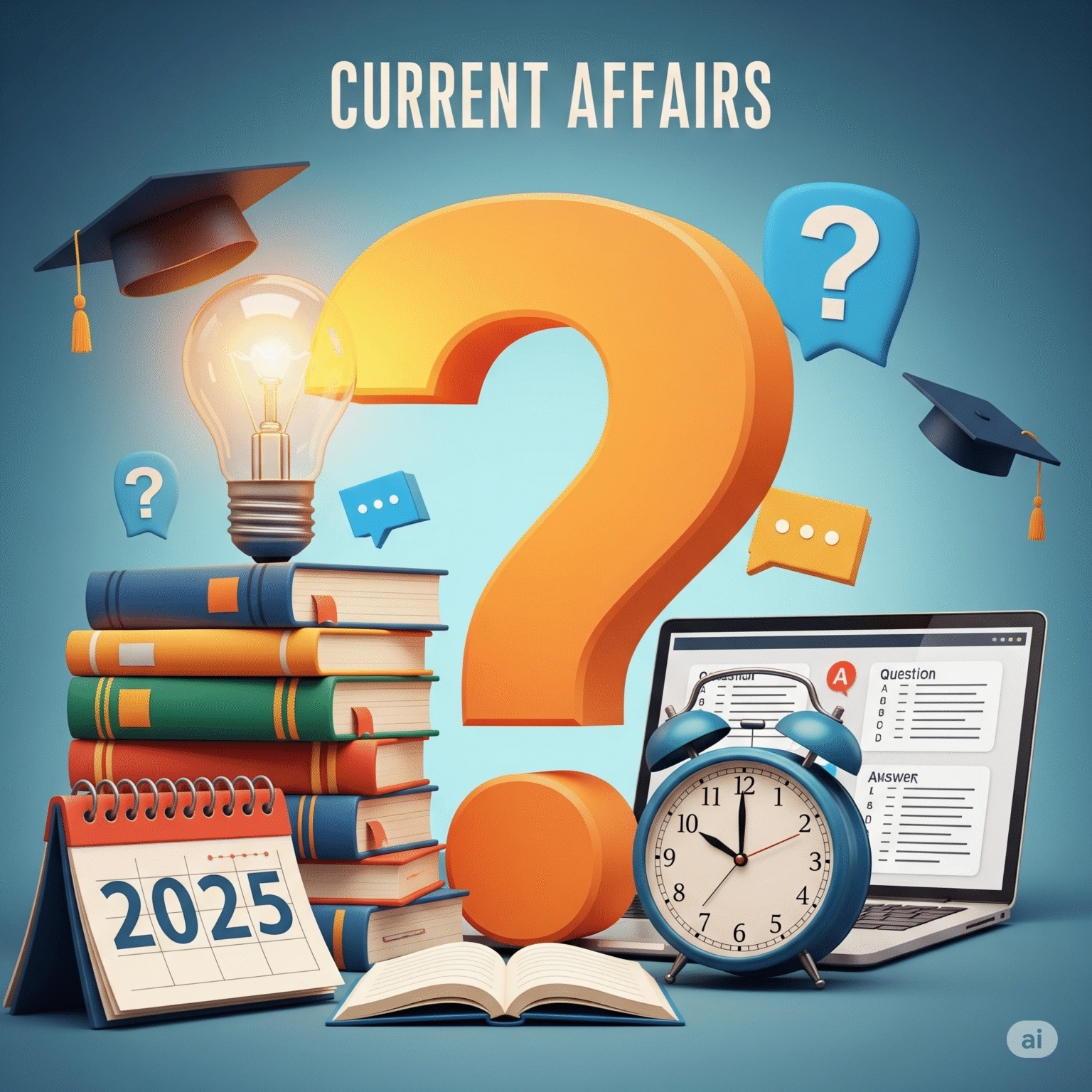 100 Current Affairs Questions and Answers for 2025 – Exam Prep